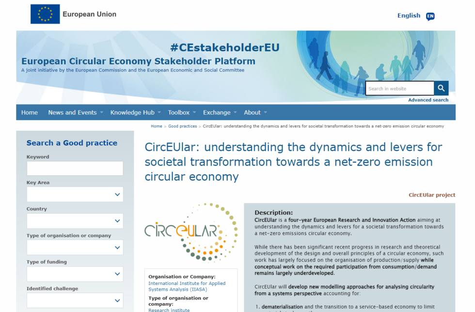 The CircEUlar project is one of the leading examples in the European ...